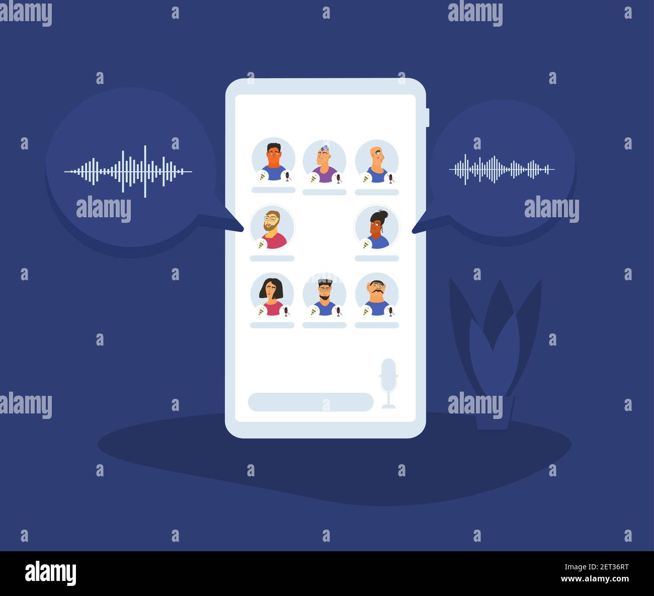 Clubhouse chat app Stock Vector Images - Alamy