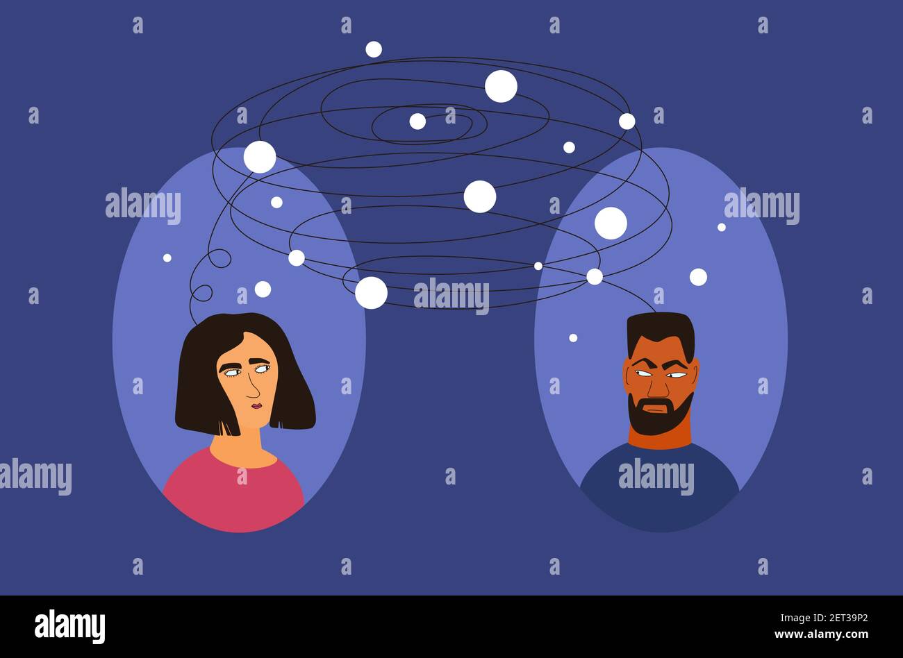 Couple arguing icon vector vectors hi-res stock photography and images ...