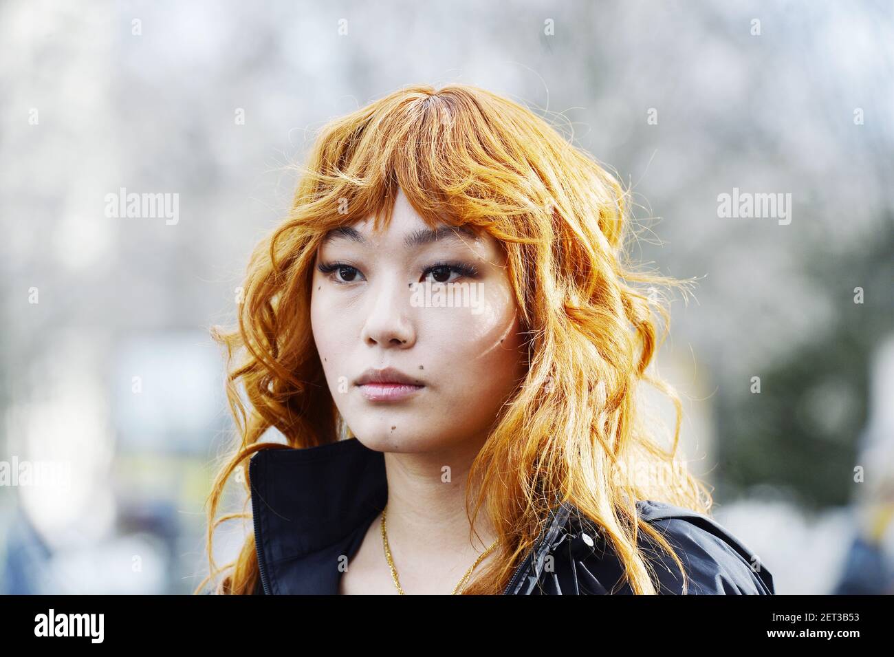 Kicki Yang Zhang at Paris Fashion Week - Palais de Tokyo - France Stock ...