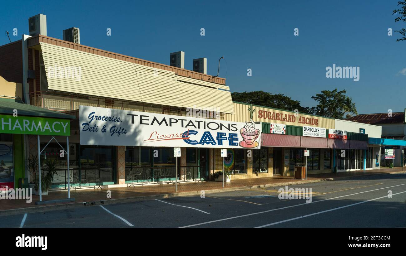 Fa ade of shops, Far North Queensland, Queensland, Australia Stock ...