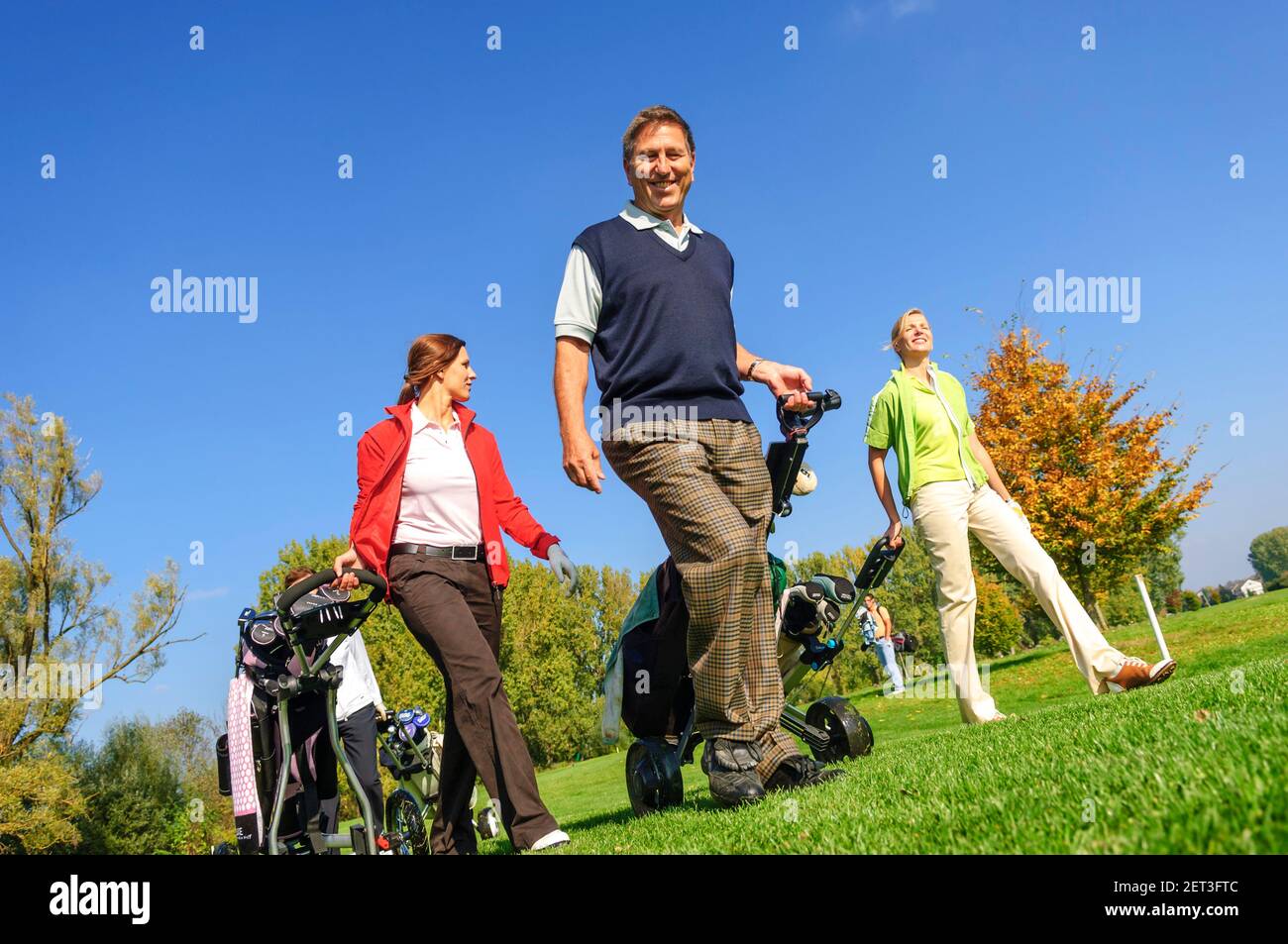 Golf flight on fairway Stock Photo - Alamy