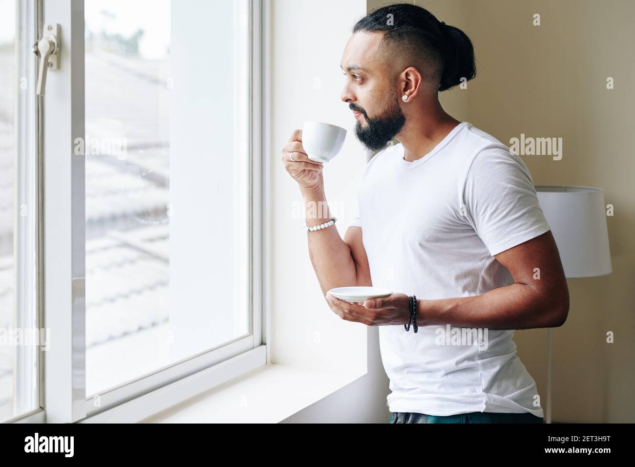 Coffee break young man in hi-res stock photography and images - Alamy
