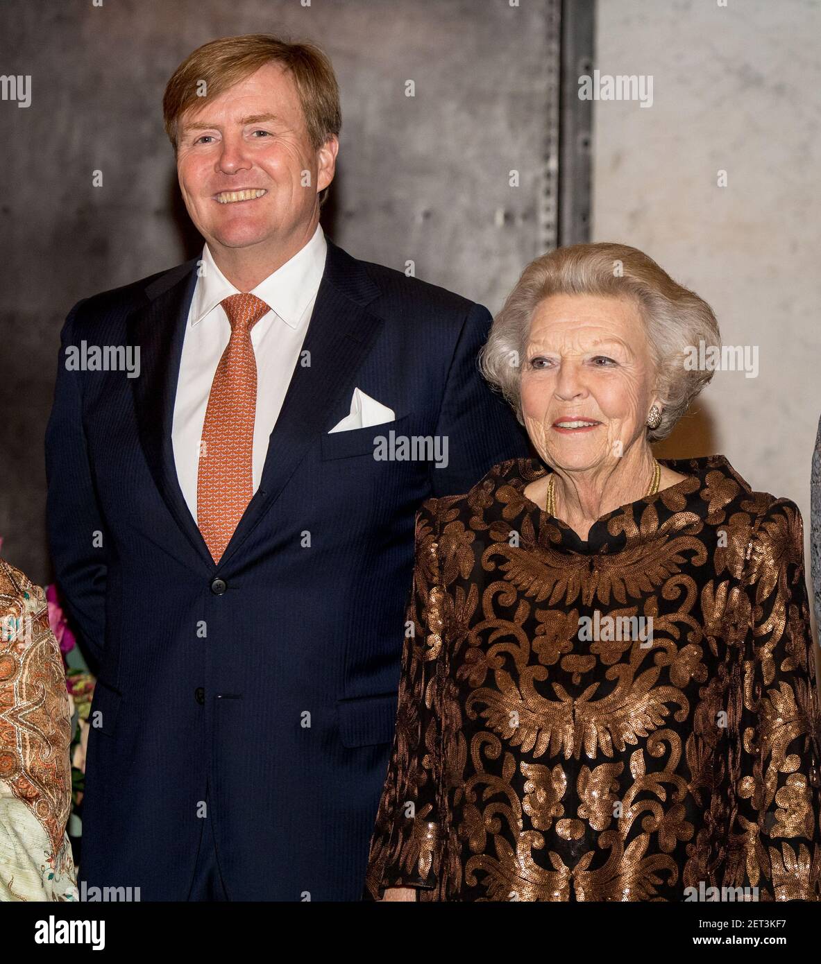 King Willem-Alexander with his mother Princess Beatrix during the ...