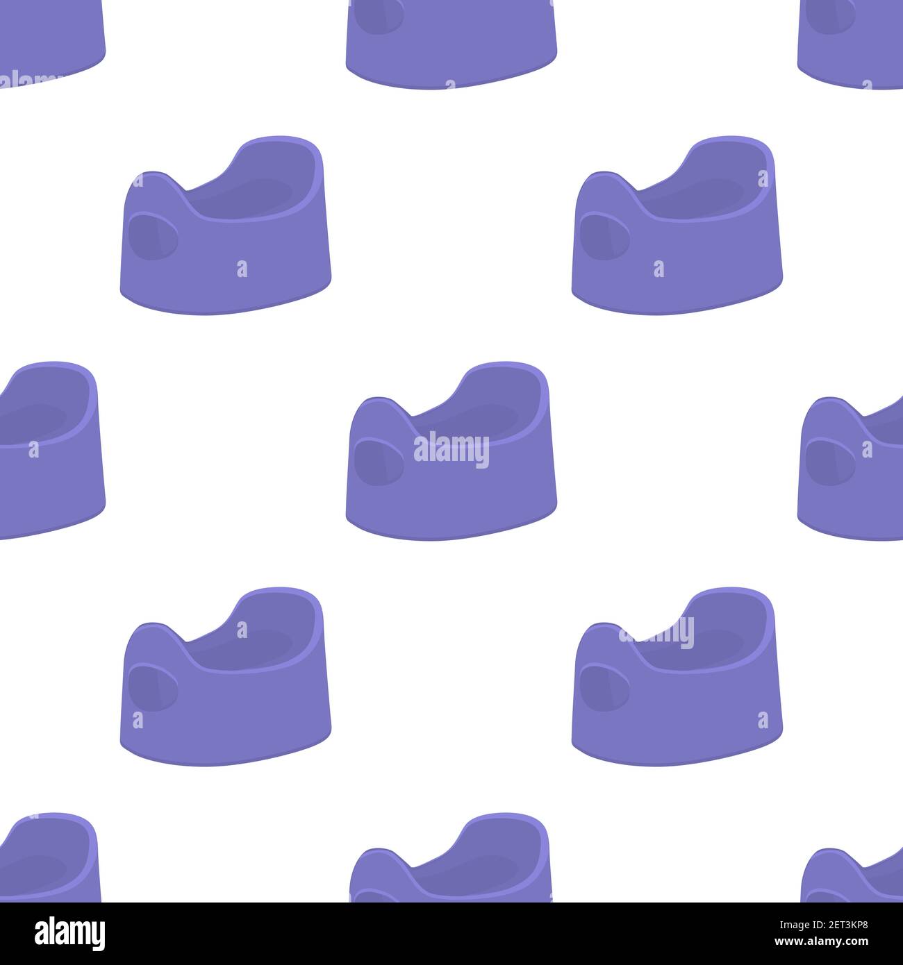 Abstract seamless plastic baby pots with comfortable handle, kid potty ...