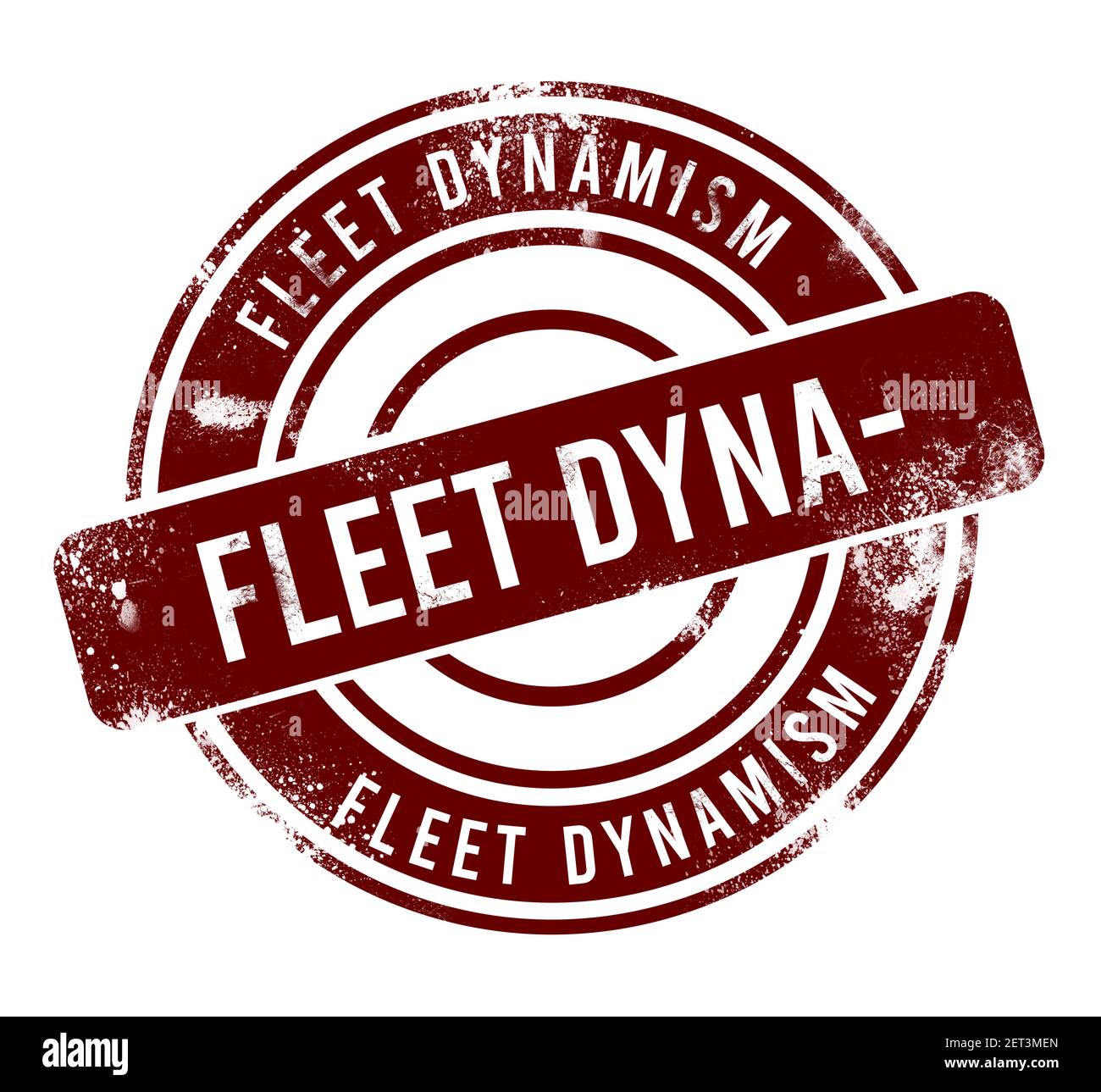 Fleet Dynamism - red round grunge button, stamp Stock Photo - Alamy