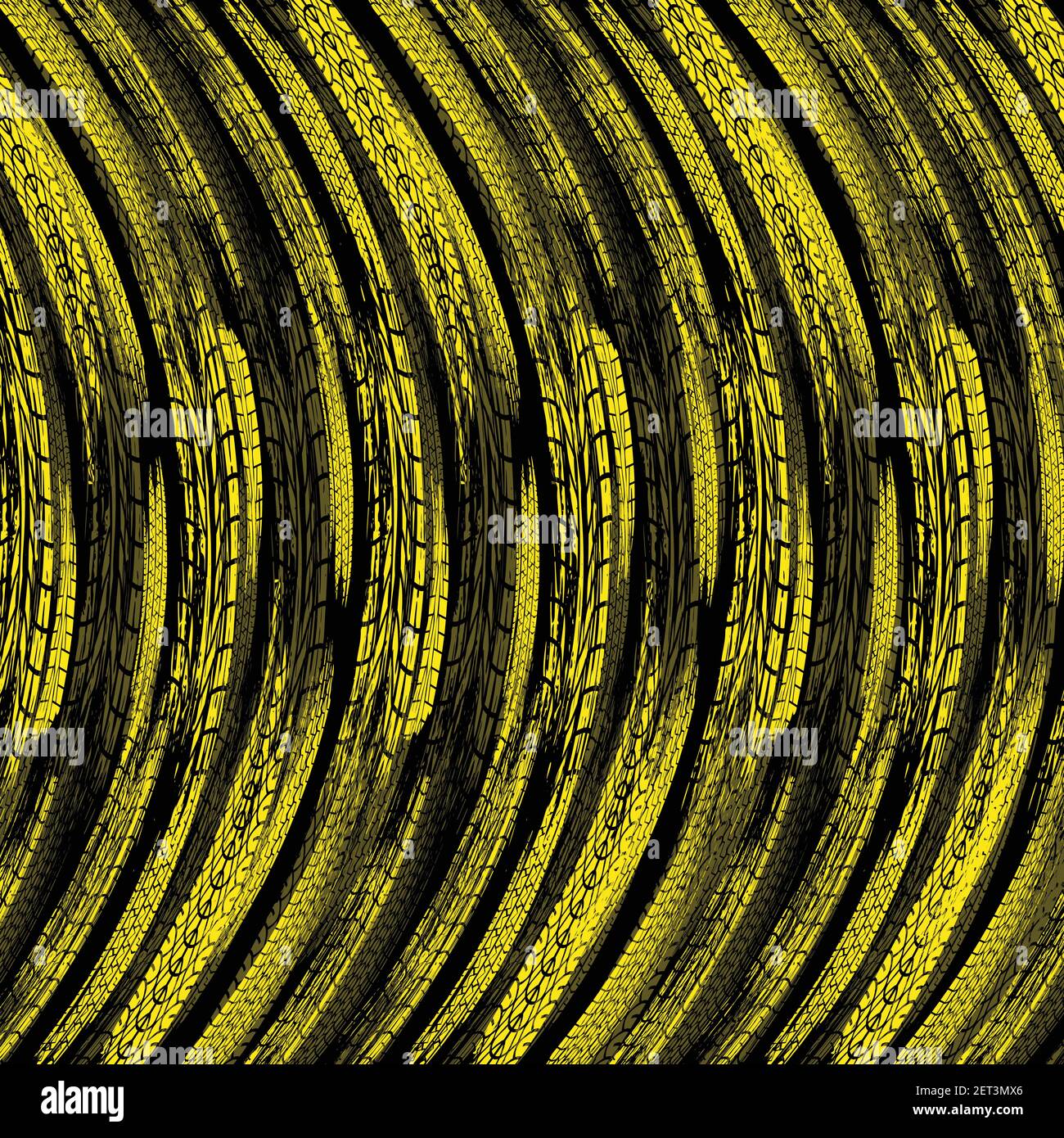 Grunge tire track circle yellow background Stock Vector Image & Art - Alamy