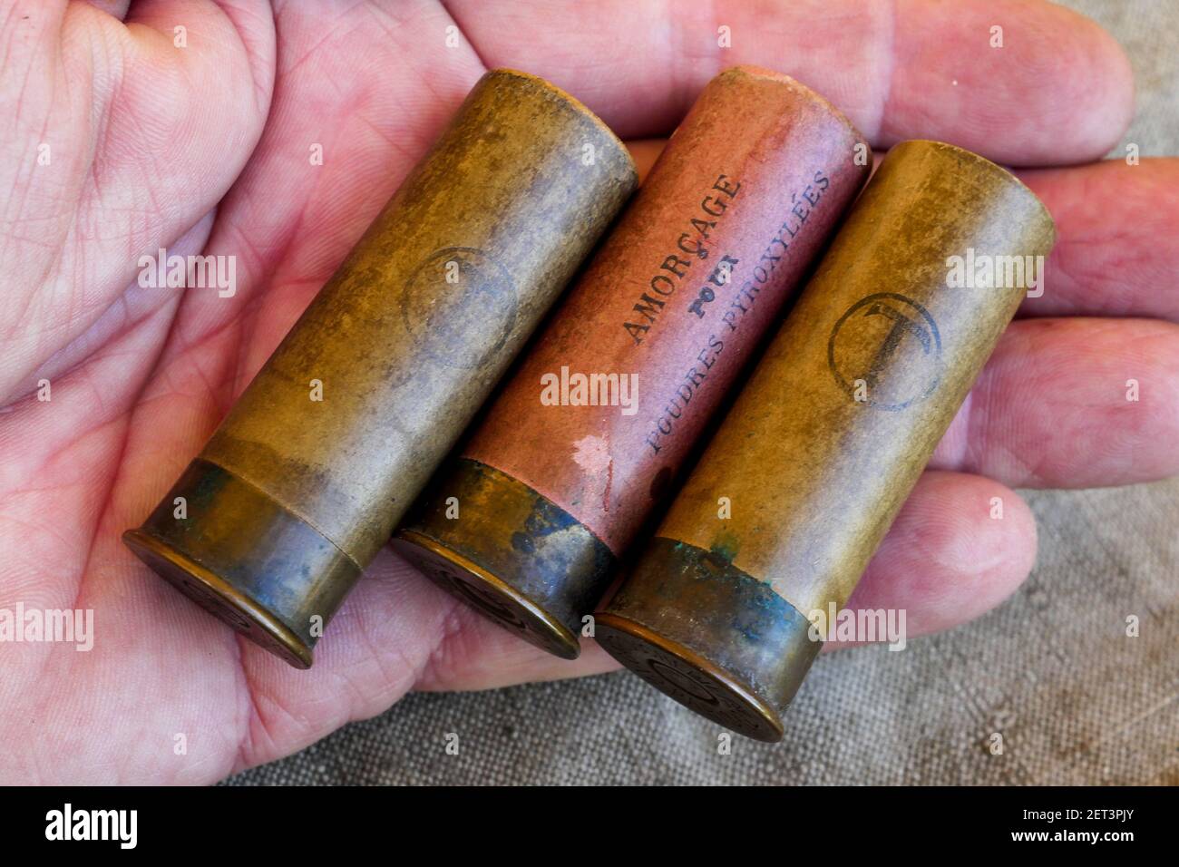 Vintage shotgun cartridge, France Stock Photo - Alamy