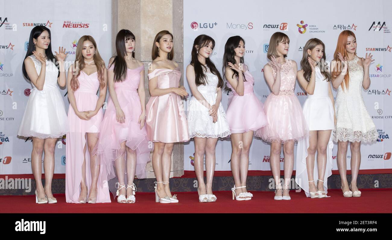 28 November 2018 - Incheon, South Korea : South Korean K-Pop girl group ...