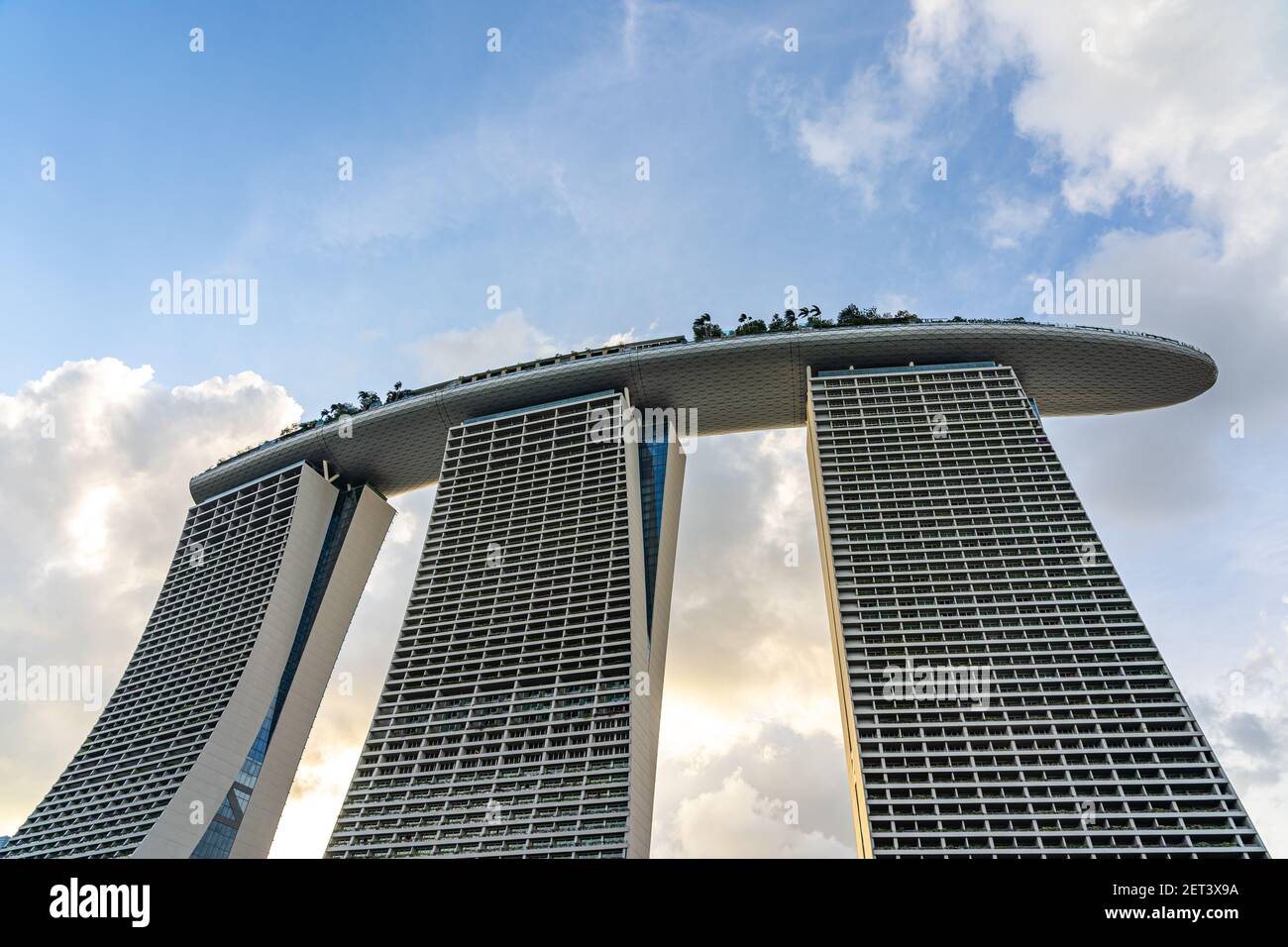 Singapore, 1 February 2020: Tall building with unique architecture in ...