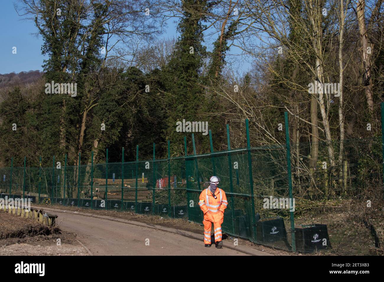 Line side fencing hi-res stock photography and images - Alamy