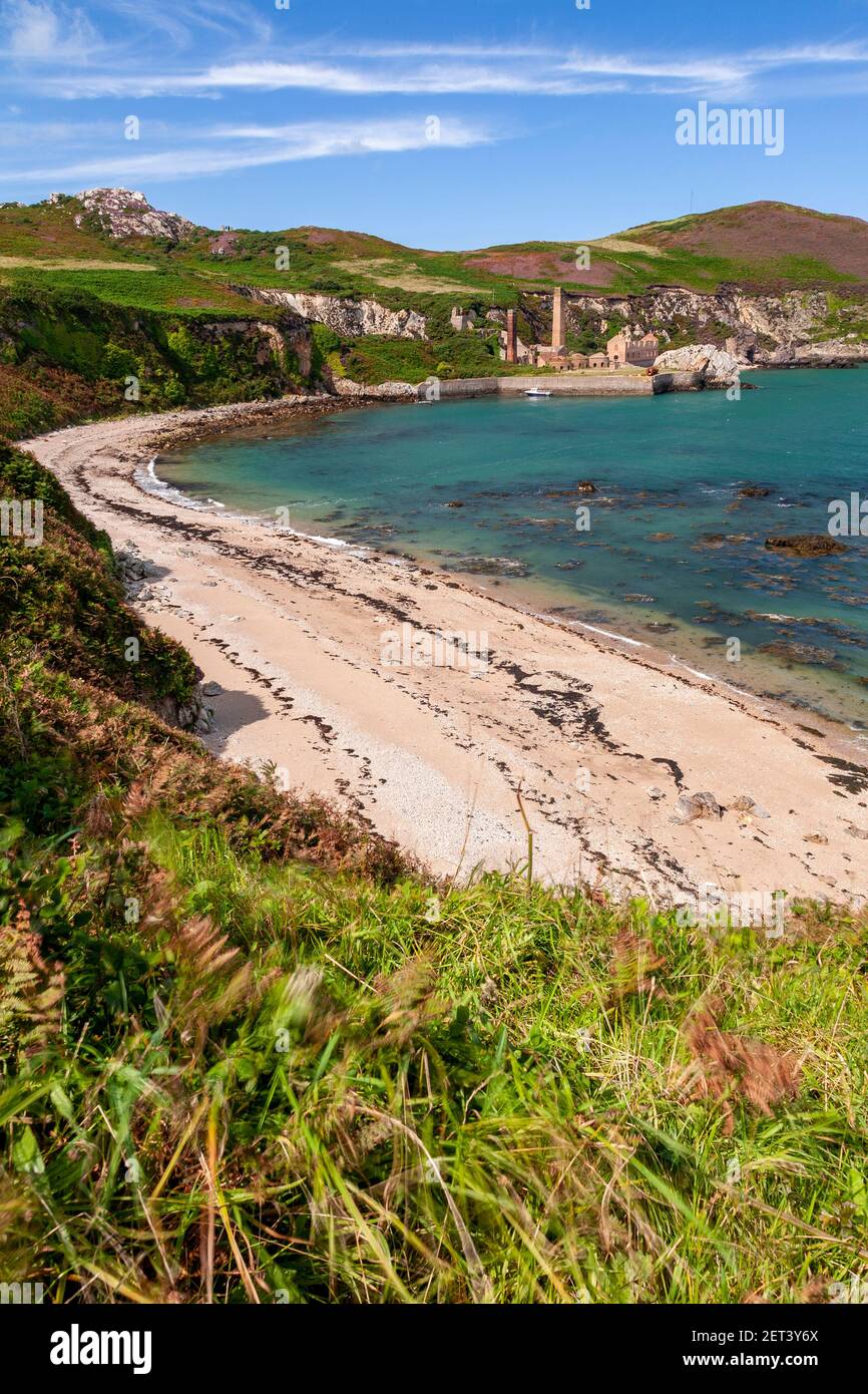 Abandoned brick works at Porth Wen, Anglesey, North Wales coast Stock ...