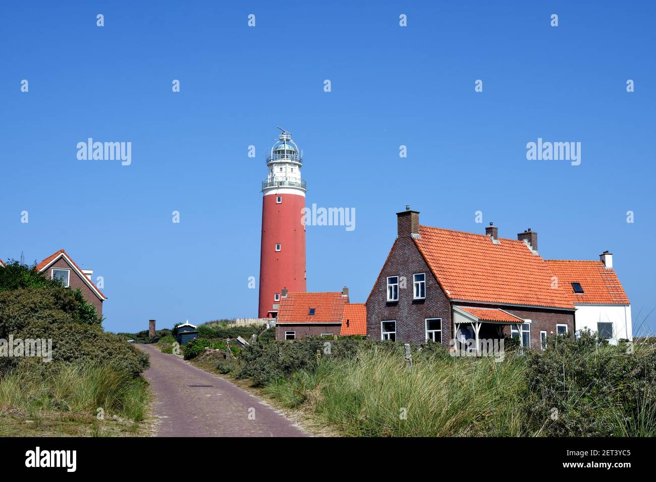 Lighthouse - Vuurtoren Eierland. De Cocksdorp, Texel, Noord Holland ...
