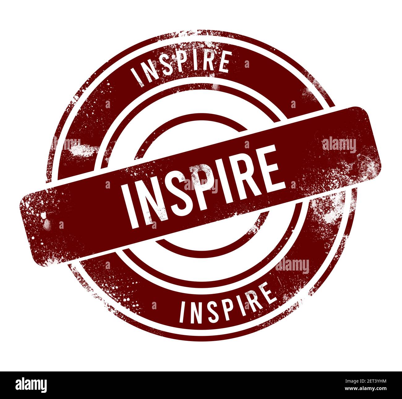 Inspire red round grunge hi-res stock photography and images - Alamy