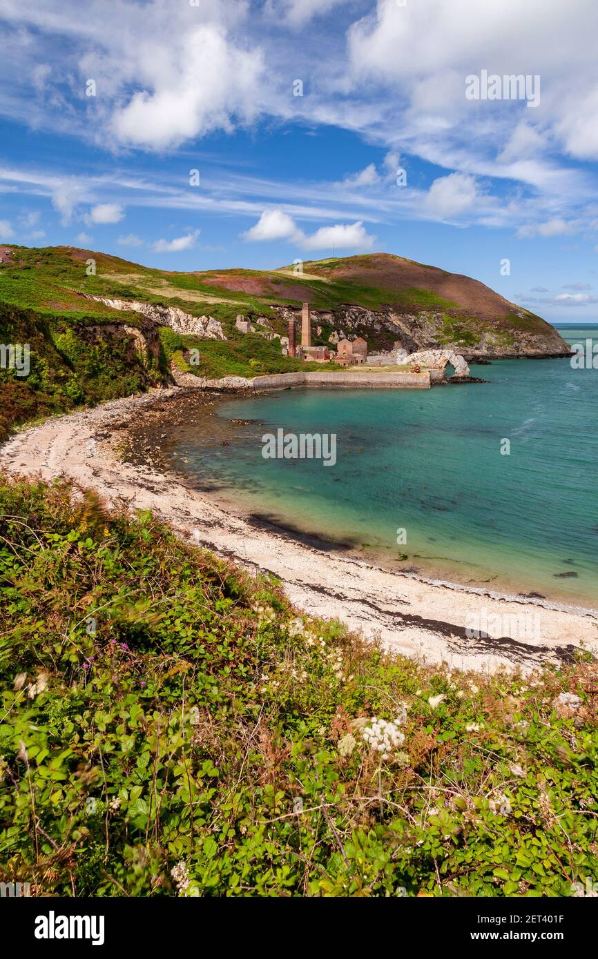 Abandoned brick works at Porth Wen, Anglesey, North Wales coast Stock ...