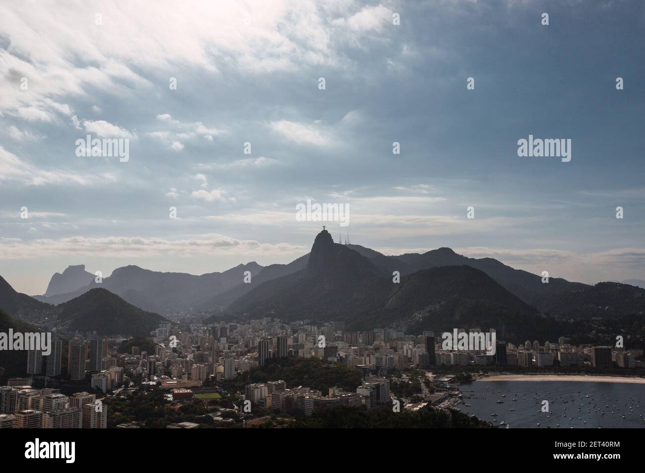 A mesmerizing view of the beautiful Rio de Janeiro cityscape under a ...