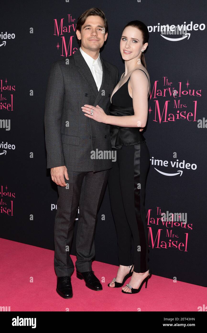 (L-R) Jason Ralph and actress Rachel Brosnahan attend 'The Marvelous ...
