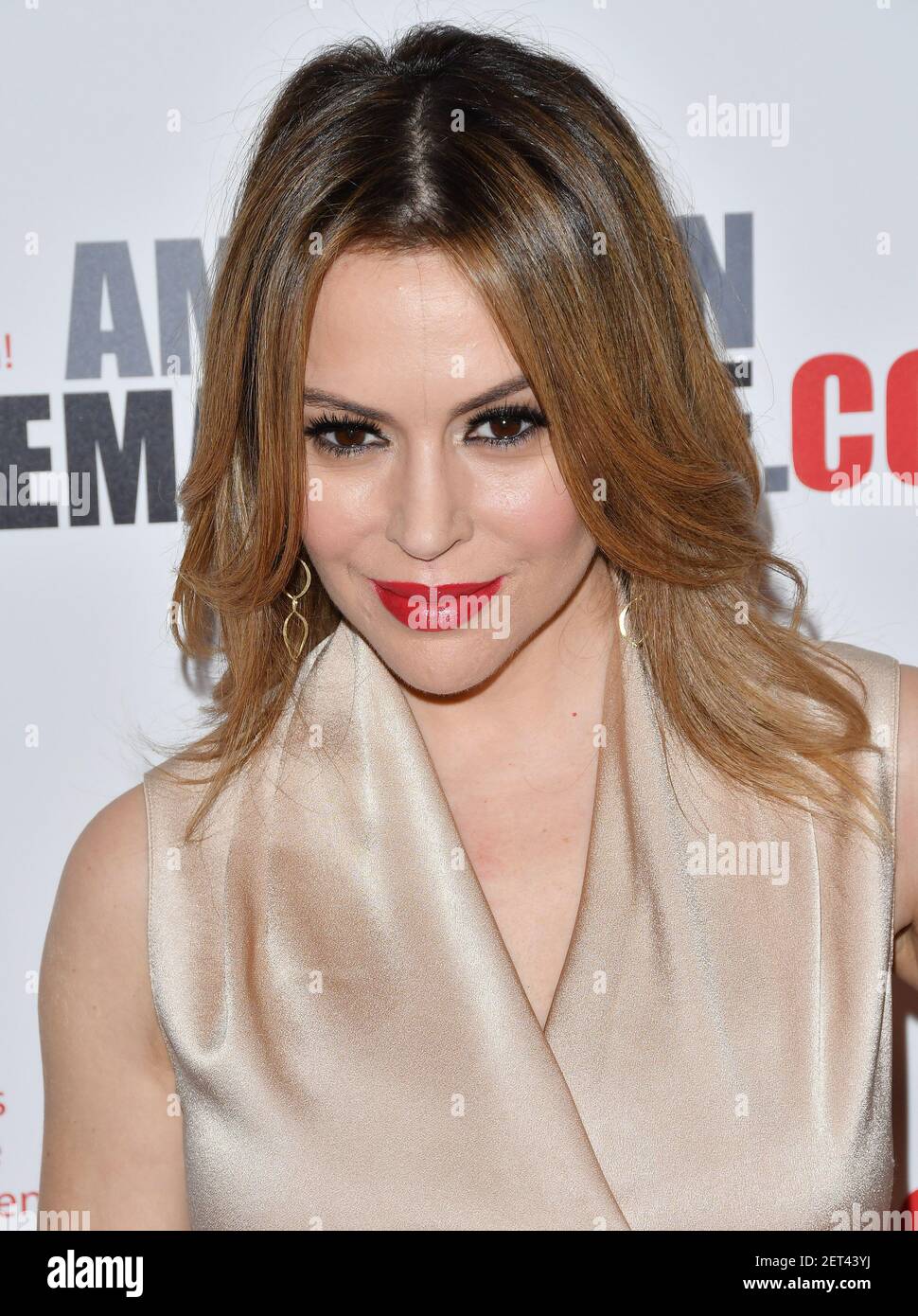 Alyssa Milano arrives at the 32nd Annual American Cinematheque Awards ...