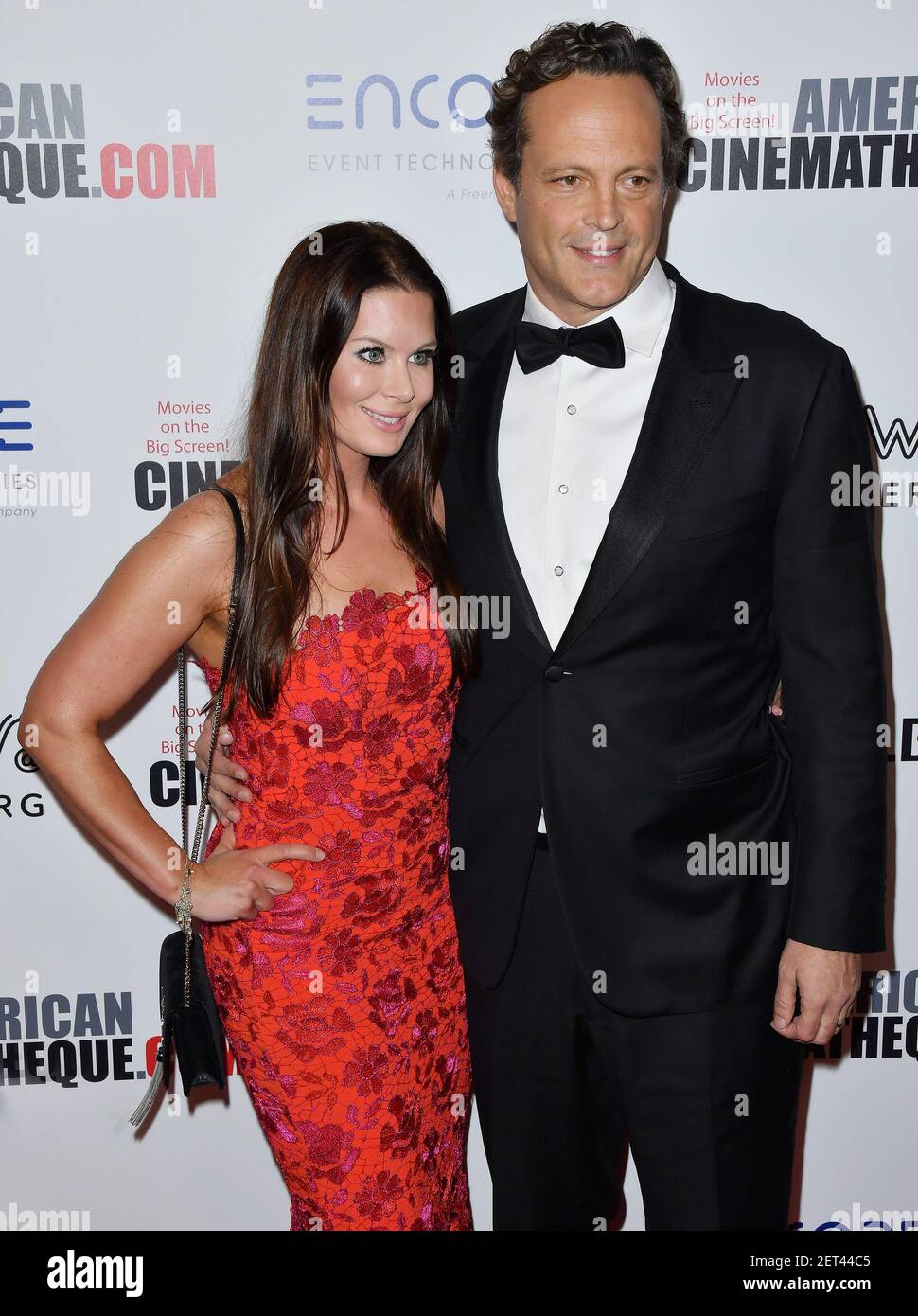 (L-R) Kyla Vaughn and Vince Vaughn arrives at the 32nd Annual American ...