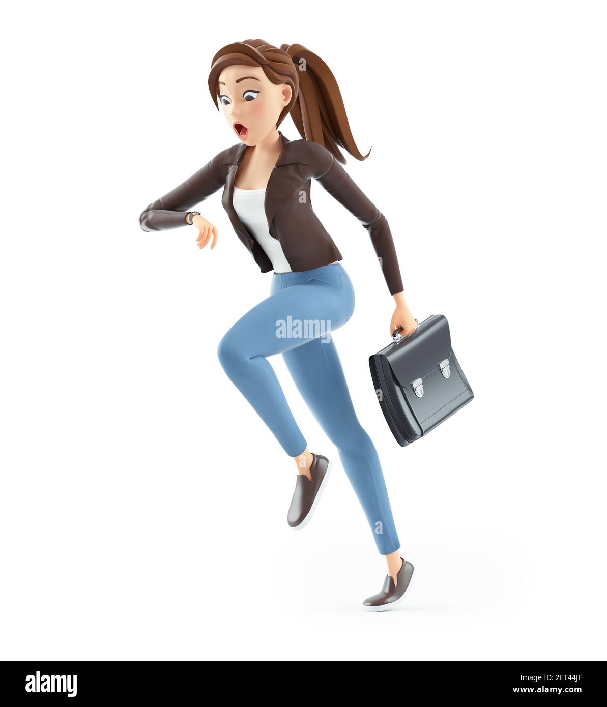 Running Late Cartoon