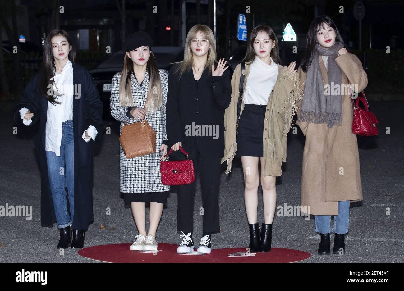 South Korean K-Pop girl group Red Velvet, arrived photocall for the KBS ...