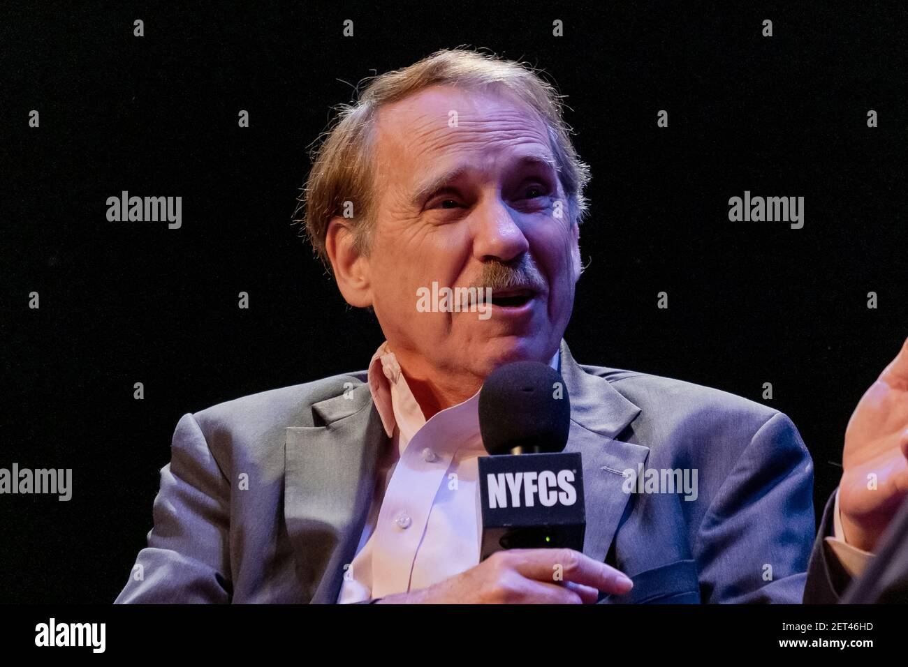 Critic Peter Travers is seen in conversation with Sigourney Weaver (not ...