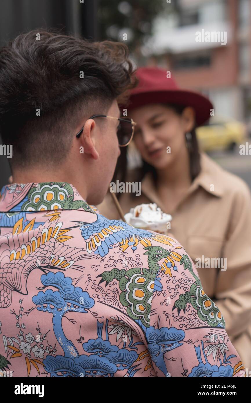 Young couple enjoying a nice afternoon together. Sharing good times ...