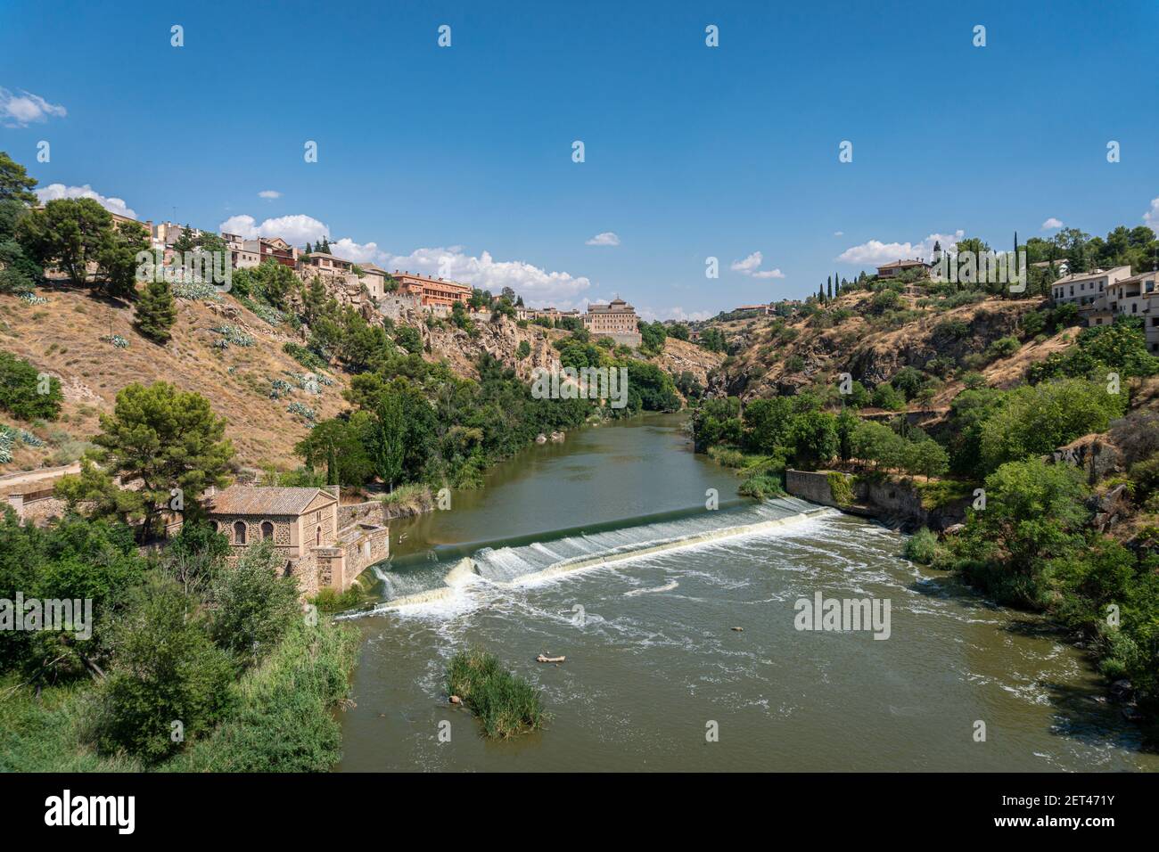 View of the River Tagus in the city of Toledo, Spain Stock Photo - Alamy
