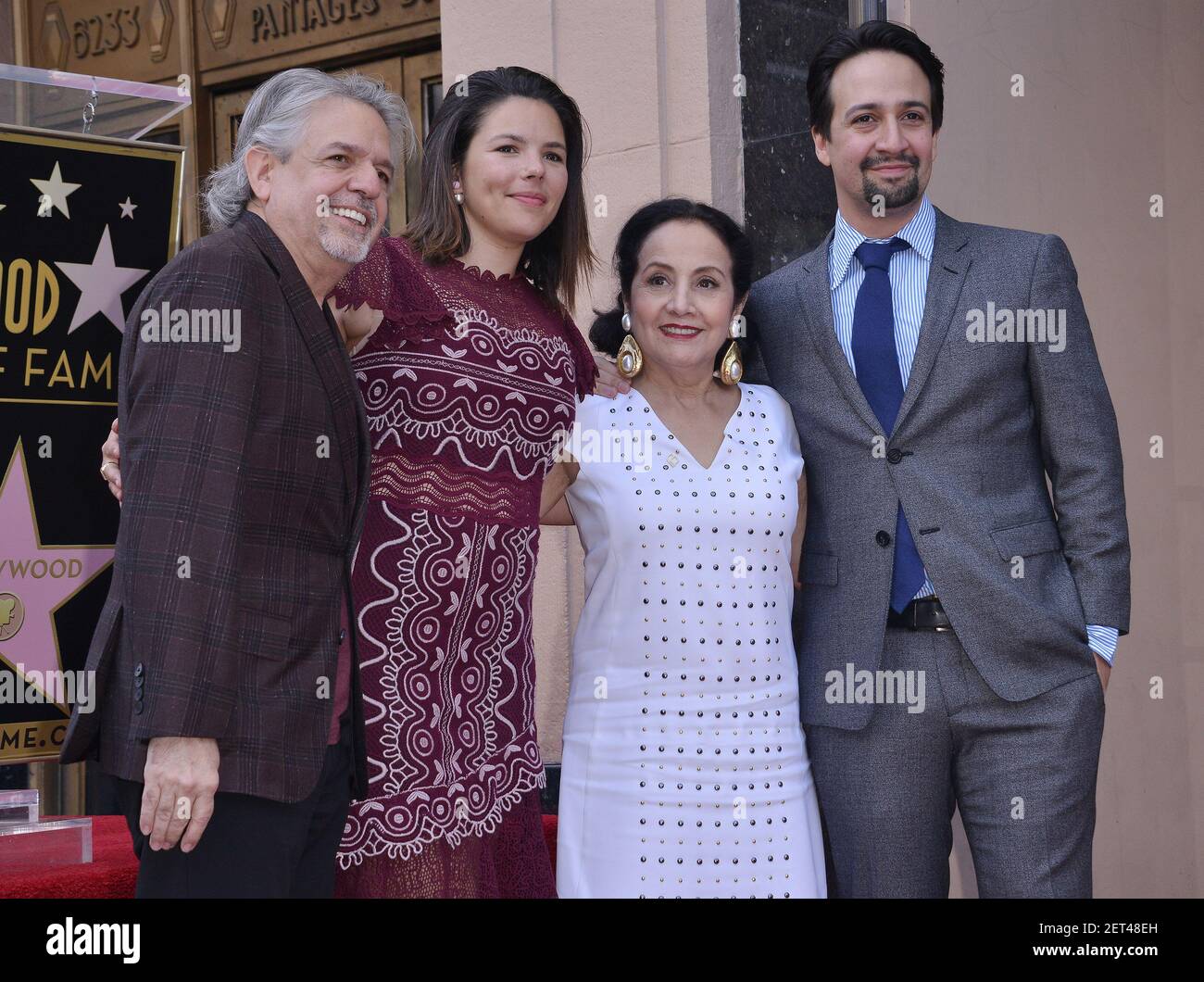 Lin Manuel Miranda and Family at the Lin Manuel Miranda Star On The ...