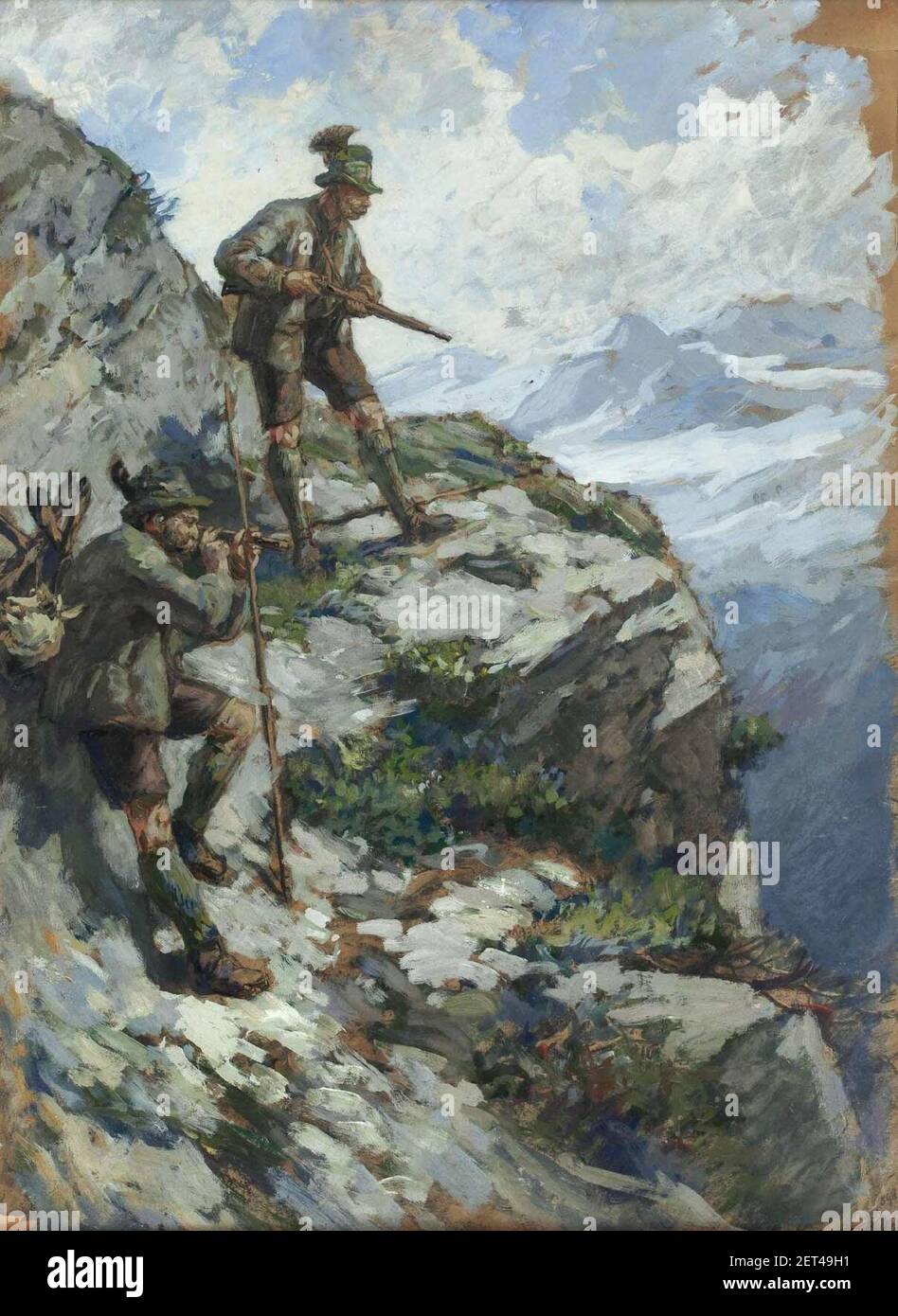 Franz Xaver von Pausinger - Kaiser Franz Josef auf der Jagd im ...