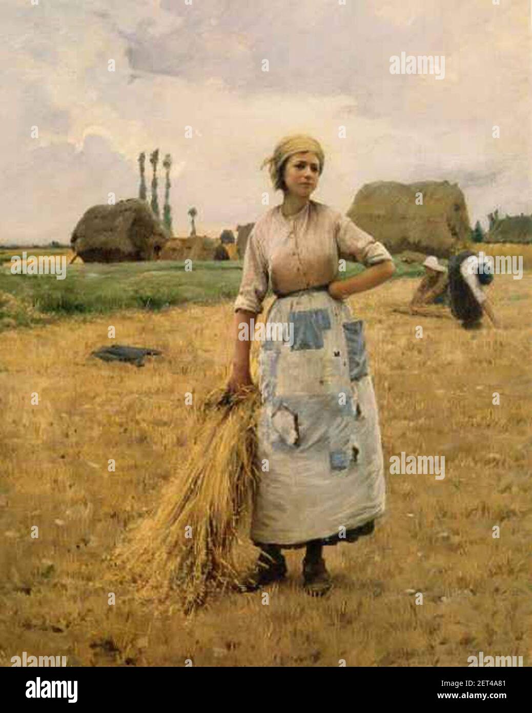 Harvester by Charles Sprague Pearce Stock Photo - Alamy
