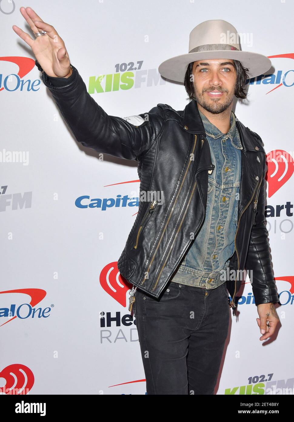 Justin Bobby arrives at the KIIS FM's iHeartRadio Jingle Ball 2018 held ...