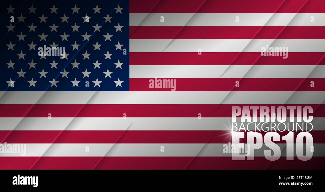 EPS10 background. Patriotic background with US flag colors. Perfect for ...