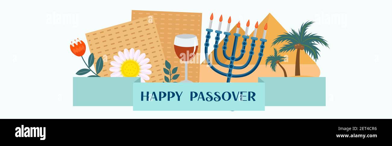 Passover greeting card, poster, invitation, flyer. Pesach template for ...