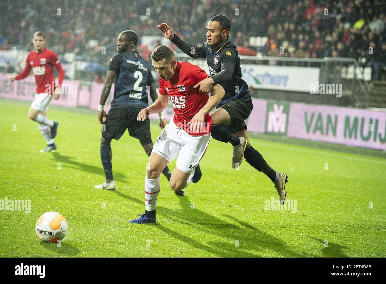ALKMAAR, Netherlands, 01-12-2018, football, Dutch eredivisie, season 2018/2019, AFAS stadion ...