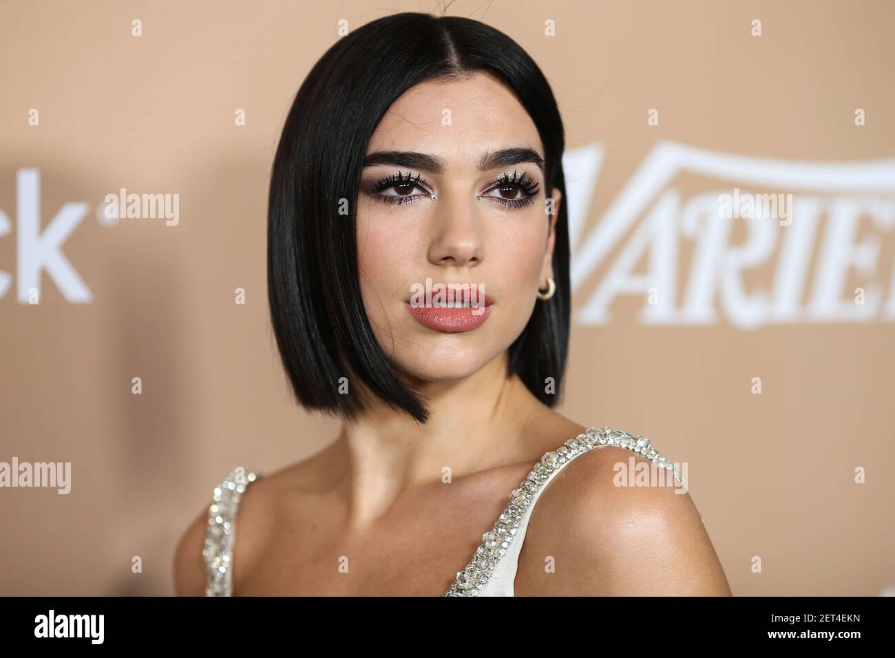 WEST HOLLYWOOD, LOS ANGELES, CA, USA - DECEMBER 01: Singer Dua Lipa ...
