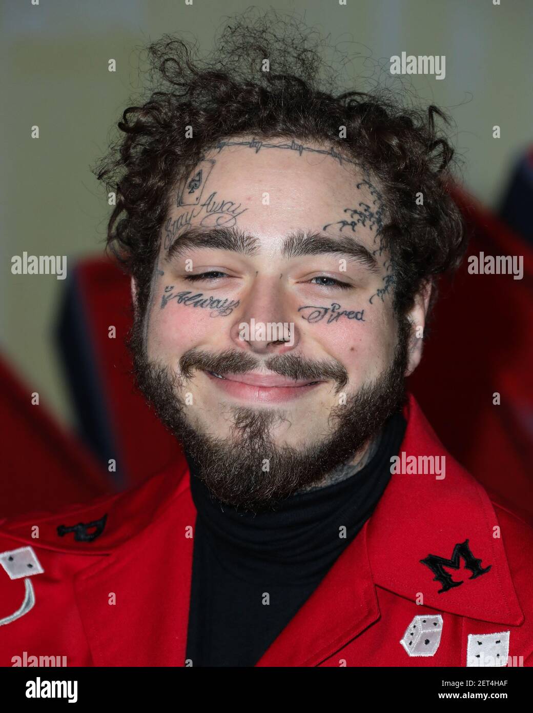 WESTWOOD, LOS ANGELES, CA, USA - DECEMBER 01: Rapper Post Malone aka ...