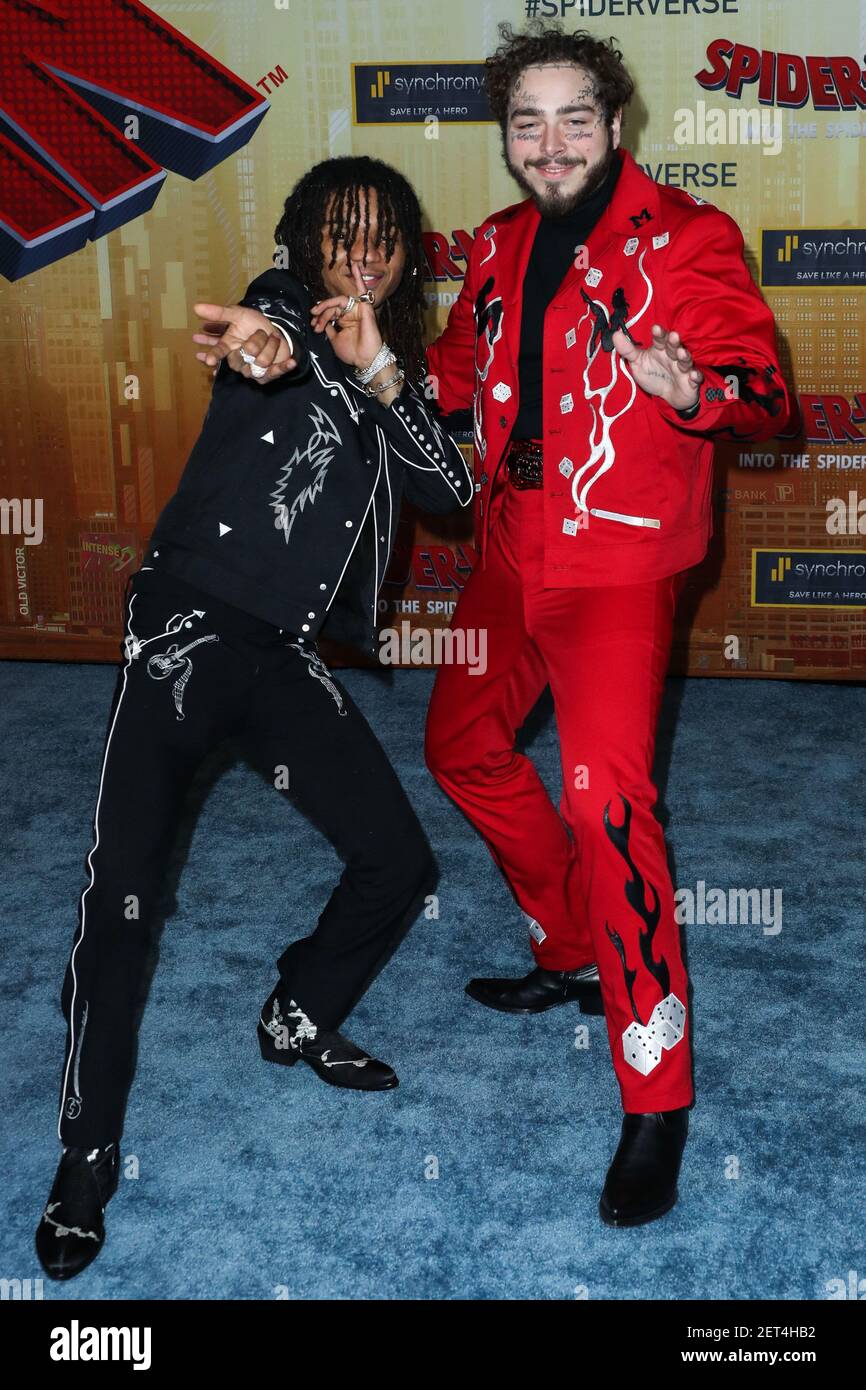 WESTWOOD, LOS ANGELES, CA, USA - DECEMBER 01: Rappers Swae Lee and Post ...