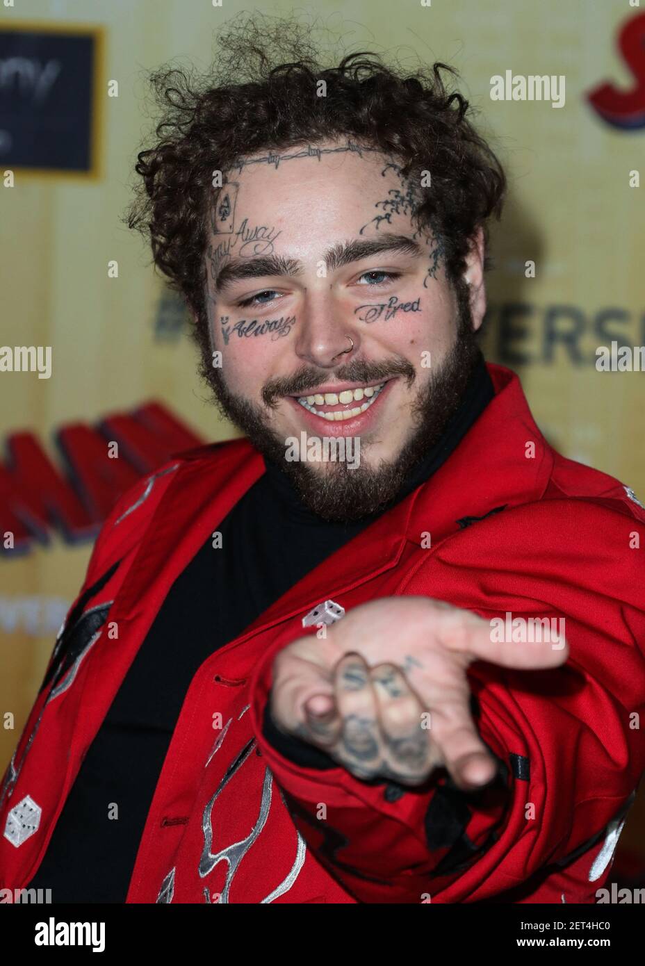 WESTWOOD, LOS ANGELES, CA, USA - DECEMBER 01: Rapper Post Malone aka ...