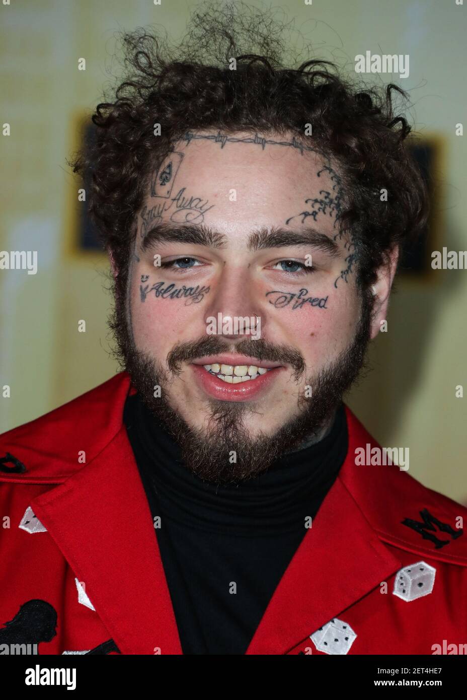 WESTWOOD, LOS ANGELES, CA, USA - DECEMBER 01: Rapper Post Malone aka ...