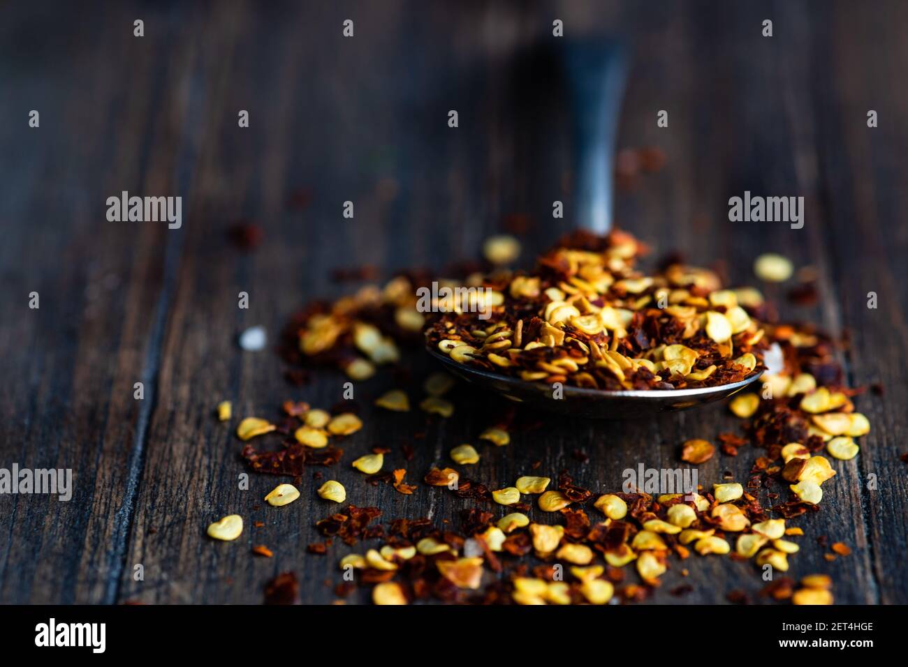 Spoonful of chilli flakes hi-res stock photography and images - Alamy