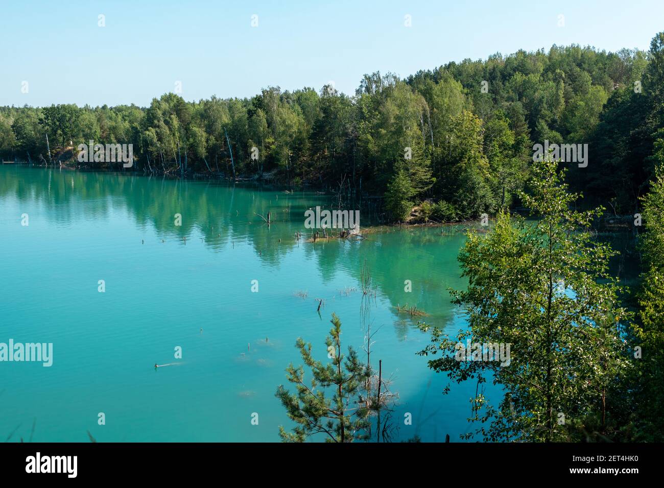 Beautiful summer quarry lake hi-res stock photography and images - Alamy