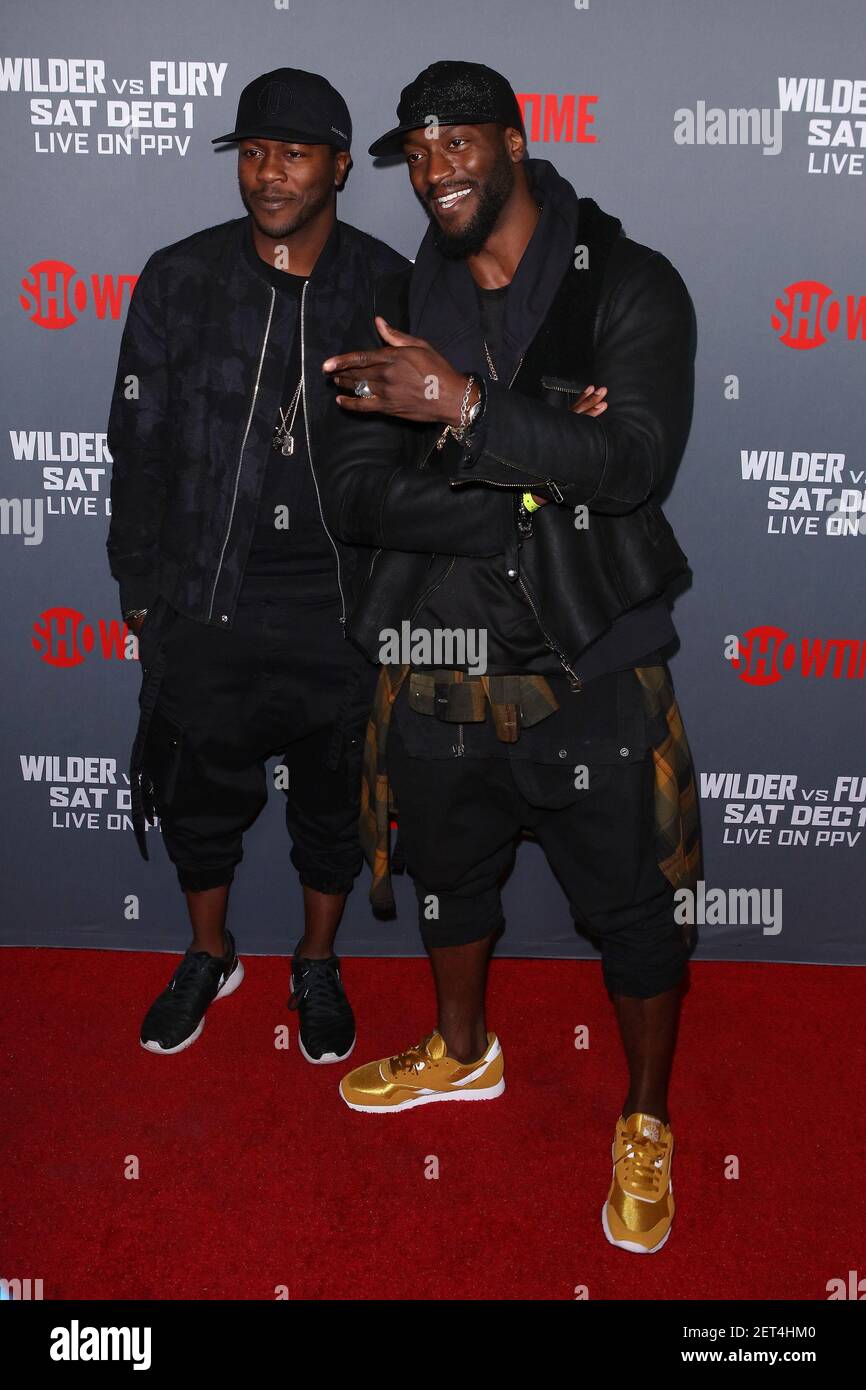 Edwin Hodge, Aldis Hodge attend the Showtime PPV Heavyweight ...