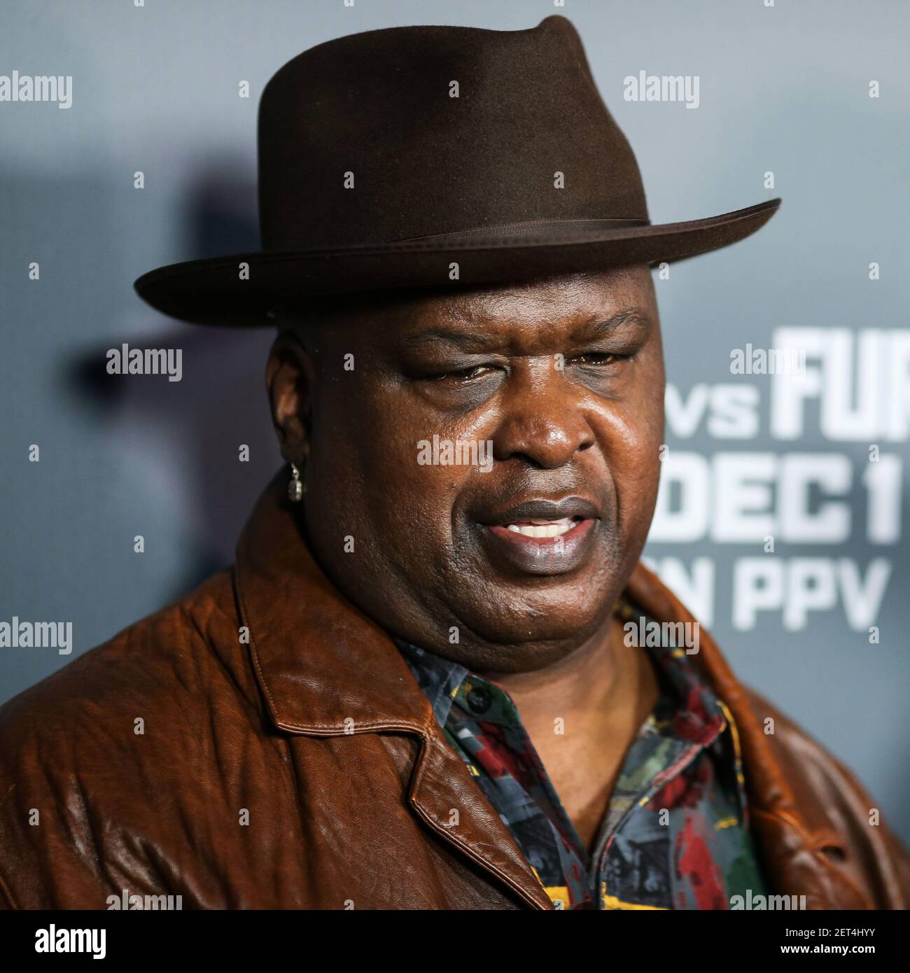 LOS ANGELES, CA, USA - DECEMBER 01: Boxer Buster Douglas arrives at the ...