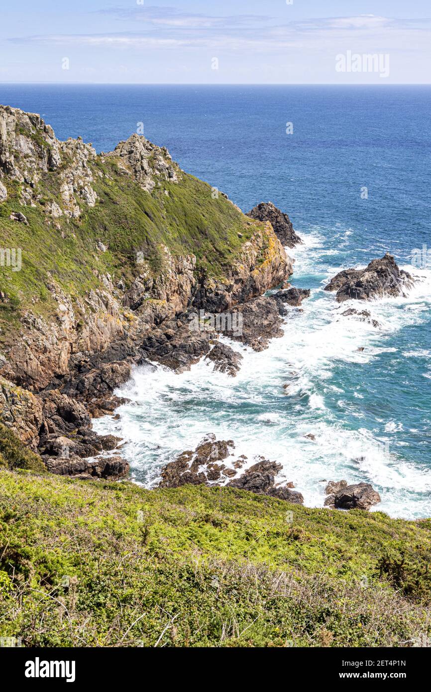The cliffs at Pointe de la Moye, Le Gouffre, Les Villets on the ...