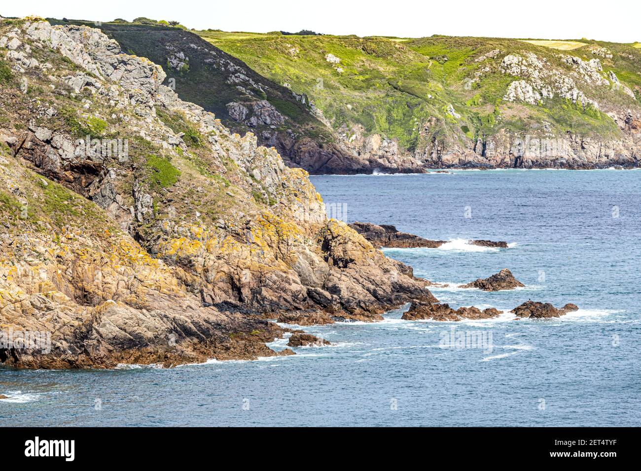 The cliffs at Pointe de la Moye, Le Gouffre, Les Villets on the ...