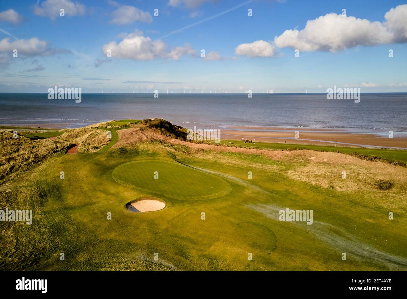 Aerial views of Wallasey Golf Club, Wallasey, Wirral - UK Stock Photo ...