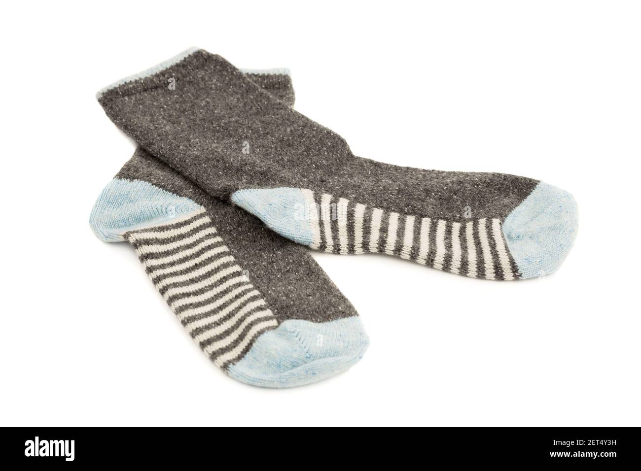 The pair of socks isolated on white background Stock Photo - Alamy