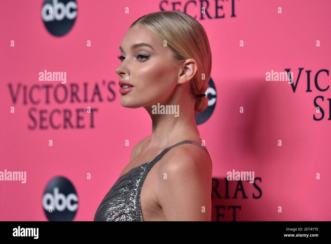 Model Elsa Hosk attends the 2018 Victoria's Secret Fashion Show Viewing ...