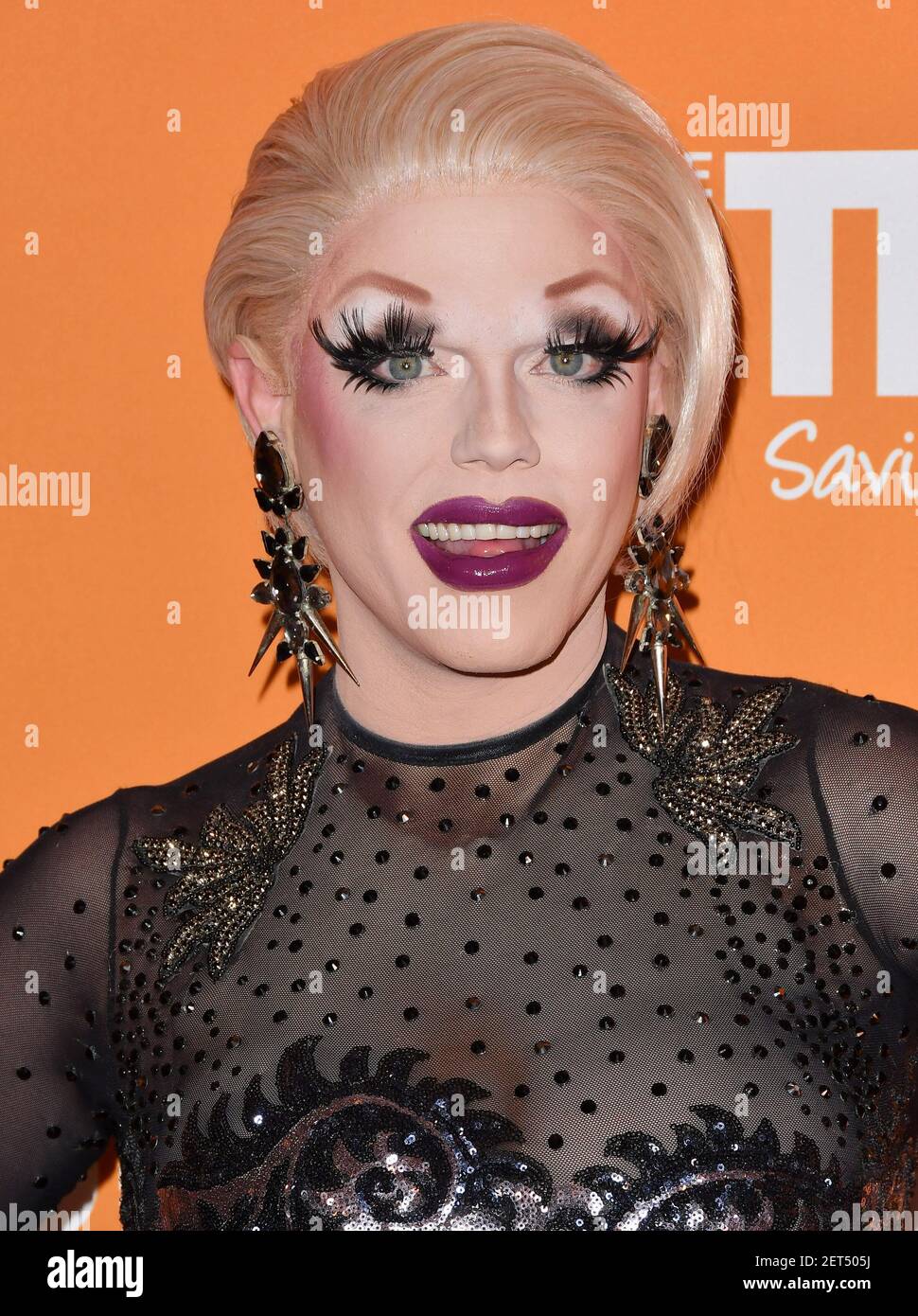 Morgan McMichaels arrives at The Trevor Project's 2018 TrevorLIVE LA ...