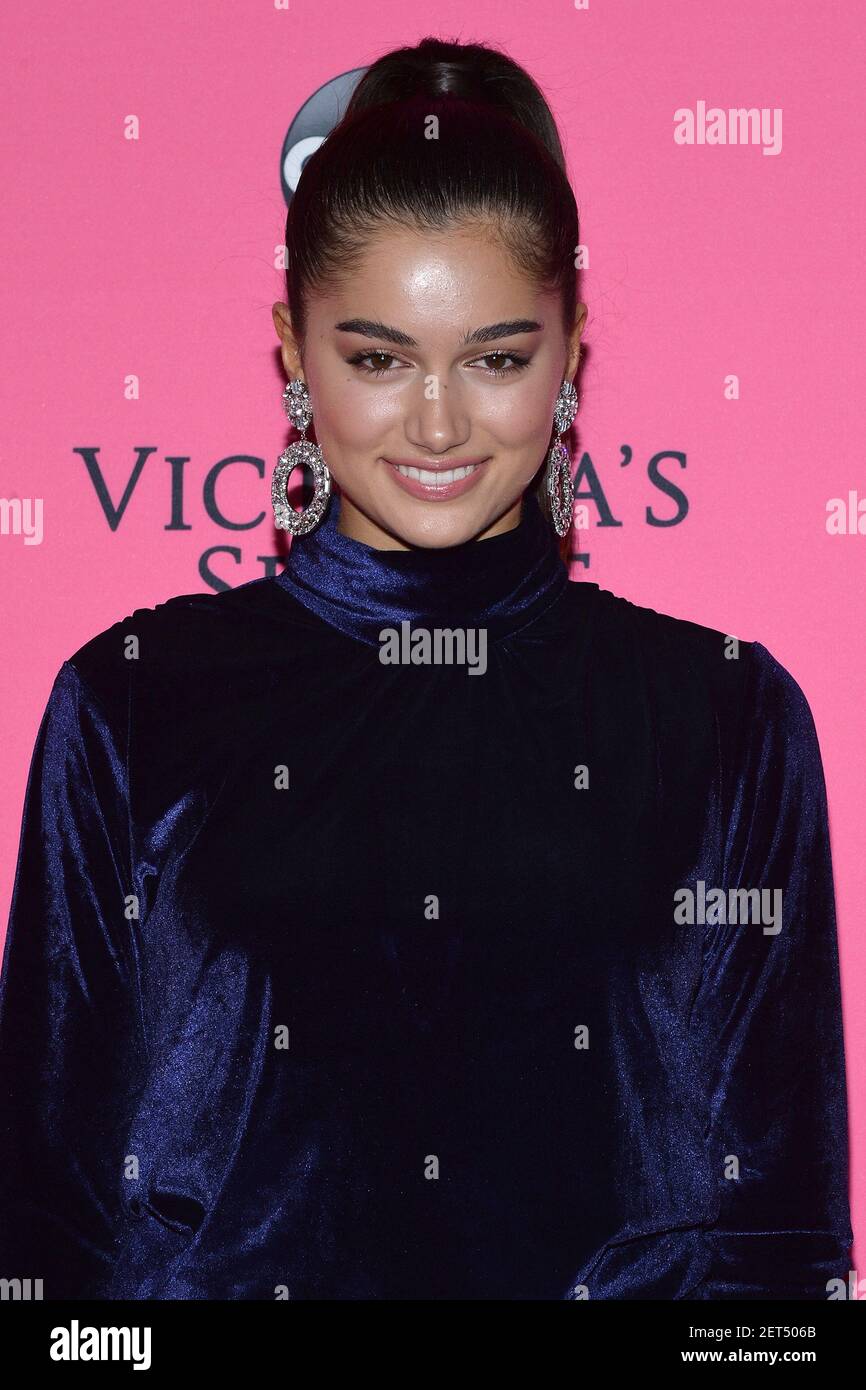 Models Maia Cotton attends the 2018 Victoria's Secret Fashion Show ...